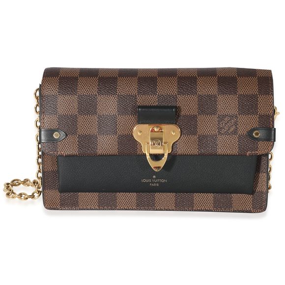 Louis Vuitton | Bags | Louis Vuitton Black Damier Ebene Canvas Vavin ...
